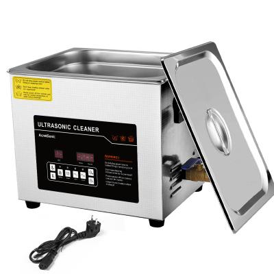 China Powerful 15L Dual Frequency Ultrasonic Cleaning Machine With SUS 304 Drain Valve for sale