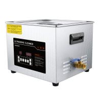 China Powerful 15L Dual Frequency Ultrasonic Cleaning Machine With SUS 304 Drain Valve for sale