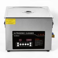 China Powerful 15L Dual Frequency Ultrasonic Cleaning Machine With SUS 304 Drain Valve for sale