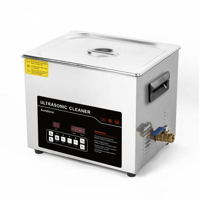 China Innovative 10L Dual Frequency Ultrasonic Cleaner 300W Heating Power Drain Valve Included for sale