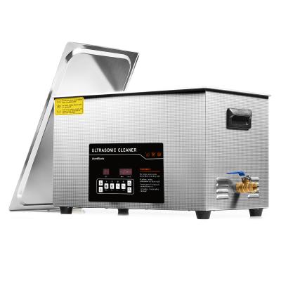 China Capacity 30L Dual Power Ultrasonic Cleaning Machine With Heating Power for sale