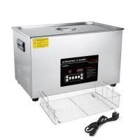China Capacity 30L Dual Power Ultrasonic Cleaning Machine With Heating Power for sale