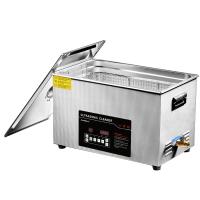 China Capacity 30L Dual Power Ultrasonic Cleaning Machine With Heating Power for sale