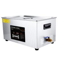 China Capacity 30L Dual Power Ultrasonic Cleaning Machine With Heating Power for sale