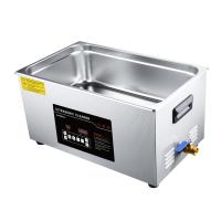 China Capacity 30L Dual Power Ultrasonic Cleaning Machine With Heating Power for sale
