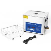 China 10L Industrial Ultrasonic Cleaner 240W Power Heater Timer Digital Control Stainless Steel For Motorcycle Parts Tools Chains for sale