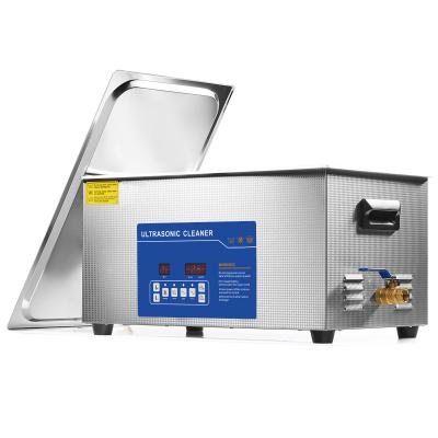China 110V/220V Ultrasonic Cleaner 480W for Motorcycle Parts Tools Chains 22L Capacity 28/40 kHz Frequency Digital Control for sale