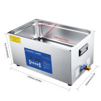 China 600W Ultrasonic Cleaner for Motorcycle Parts Chains and Tools 30L Capacity Stainless Steel with Heater Timer Digital Control for sale