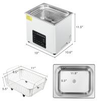 China Industrial Tools Jewelry Ultrasonic Cleaner 240W Ultrasonic Power 7-Level Adjustment 10L Capacity Heating Power 300W for sale