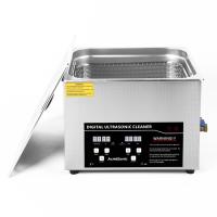 China Stainless Steel Ultrasonic Cleaner with Adjustable Heating Powerful 360W Cleaning Solution for sale