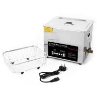 China Dual Frequency Ultrasonic Cleaner 10L Tank 4pcs Transducers Drain Valve for sale