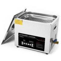 China Dual Frequency Ultrasonic Cleaner 10L Tank 4pcs Transducers Drain Valve for sale