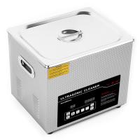 China Dual Frequency Ultrasonic Cleaner 10L Tank 4pcs Transducers Drain Valve for sale