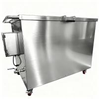 China Commercial Stainless Steel 274L Heating Soak Tank with Basket and Wheels - 2KW Industrial Cleaning System for sale