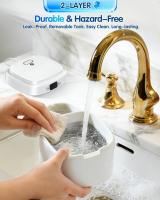 China 45kHz Ultrasonic Retainer Cleaner with UV-C Sterilization and 320ml Large Capacity for Dentures and Aligners for sale