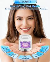 China 45kHz Ultrasonic Retainer Cleaner with UV-C Sterilization and 320ml Large Capacity for Dentures and Aligners for sale