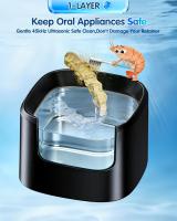 China 45kHz Ultrasonic Retainer Cleaner with UV-C Sterilization and 320ml Large Capacity for Dentures and Aligners for sale