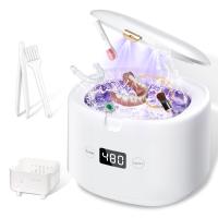 China Portable 30W 45kHz Ultrasonic Retainer Cleaner with 230ml Tank for Dentures, Aligners, and Jewelry for sale