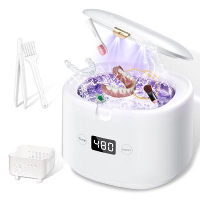 China Portable 30W 45kHz Ultrasonic Retainer Cleaner with 230ml Tank for Dentures, Aligners, and Jewelry for sale
