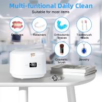 China Portable 30W 45kHz Ultrasonic Retainer Cleaner with 230ml Tank for Dentures, Aligners, and Jewelry for sale
