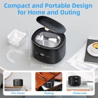 China Portable 30W 45kHz Ultrasonic Cleaner for Dental Appliances and Jewelry with Digital Timer for sale
