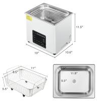 China Professional 10L Ultrasonic Cleaner with 7-Level Power Adjustable and 304 Stainless Steel Tank for Tools Parts Instrument Jewelry Glasses for sale
