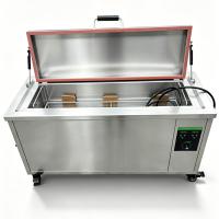 China Custom 1200W Power Adjustable 90L Industrial Ultrasonic Cleaner with Digital Heating for Car Motor Parts for sale