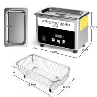 China Ultrasonic Cleaner 800ML Jewelry Cleaner Ultrasonic Machine 40kHz with Digital Timer and Degassing,Digital Ultrasonic Parts Cleaner for Denture Dental Oral Irrigator Parts Glasses for sale
