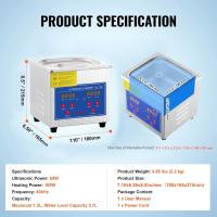 China 1.3L Capacity 40kHz Frequency Adjustable Digital Timer Ultrasonic Cleaner for Jewelry and Small Parts for sale