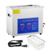 China 6L Capacity 40kHz Digital Ultrasonic Cleaner with 300W Heating Power for Industrial Parts and Jewelry for sale