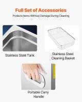 China Professional 4L Capacity 40kHz Ultrasonic Cleaner with Stainless Steel Tank and Digital Timer for sale