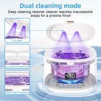 China Portable 30W Ultrasonic Cleaner – 45kHz, 230ml Tank for Dentures, Aligners, Jewelry for sale