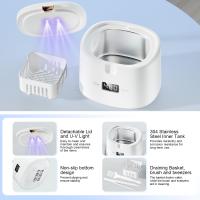 China Portable 30W Ultrasonic Cleaner – 45kHz, 230ml Tank for Dentures, Aligners, Jewelry for sale