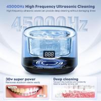 China 45kHz 30W Ultrasonic Cleaner with 230ml Capacity for Dentures Jewelry and Dental Appliances for sale