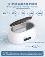 China 650mL 45Khz Ultrasonic Cleaner with Degas Mode for Jewelry Denture and Watch Cleaning for sale