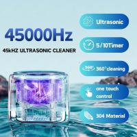 China 45KHz Ultrasonic Cleaner with 230ml 304 Stainless Steel Tank for Jewelry and Dentures for sale