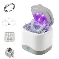 China 45KHz Ultrasonic Cleaner with 230ml 304 Stainless Steel Tank for Jewelry and Dentures for sale