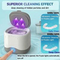 China 45KHz Ultrasonic Cleaner with 230ml 304 Stainless Steel Tank for Jewelry and Dentures for sale