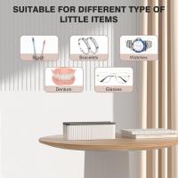China 450ml Capacity 45KHz Ultrasonic Cleaner with SUS304 Stainless Steel Tank for Jewelry and Dentures for sale