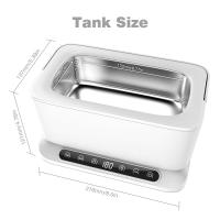 China 800ML 45KHz Ultrasonic Cleaner with 4 Cleaning Modes and 2 Baskets for Jewelry Dentures Glasses for sale