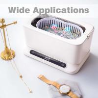 China 800ML 45KHz Ultrasonic Cleaner with 4 Cleaning Modes and 2 Baskets for Jewelry Dentures Glasses for sale