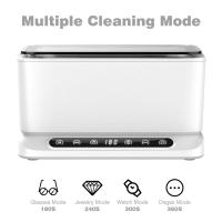 China 800ML 45KHz Ultrasonic Cleaner with 4 Cleaning Modes and 2 Baskets for Jewelry Dentures Glasses for sale