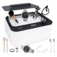 China 45kHz Ultrasonic Cleaner with 900ml Capacity and 304 Stainless Steel Tank for Jewelry and Dentures for sale