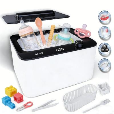 China 45kHz Ultrasonic Cleaner with 900ml Capacity and 304 Stainless Steel Tank for Jewelry and Dentures for sale