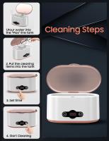 China 600mL 45Khz Ultrasonic Cleaner with Degas Mode for Jewelry Denture and Watch Cleaning for sale