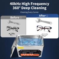 China 120W 3L Capacity 40kHz Ultrasonic Cleaner with Digital Timer and Heater for Jewelry, Tools, and Small Parts for sale