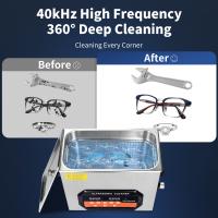 China 6L Ultrasonic Cleaner with 180W Power and 40kHz Frequency for Professional Cleaning for sale