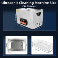 China 600W 30L Ultrasonic Cleaner with 40kHz Frequency for Industrial and Precision Cleaning for sale