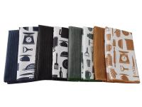 China Kitchen  Dish Cloths Stock Designs Microfiber Printed Tea Towel for sale