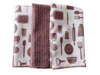 China Kitchen  Dish Cloths Stock Designs Microfiber Printed Tea Towel for sale